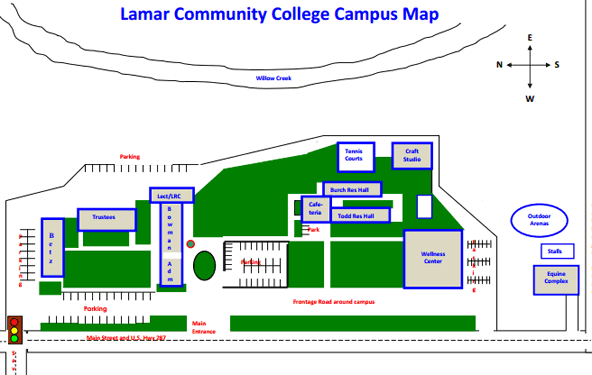 Lamar University Campus Map On Campus At Lamar University | 91.3 KVLU